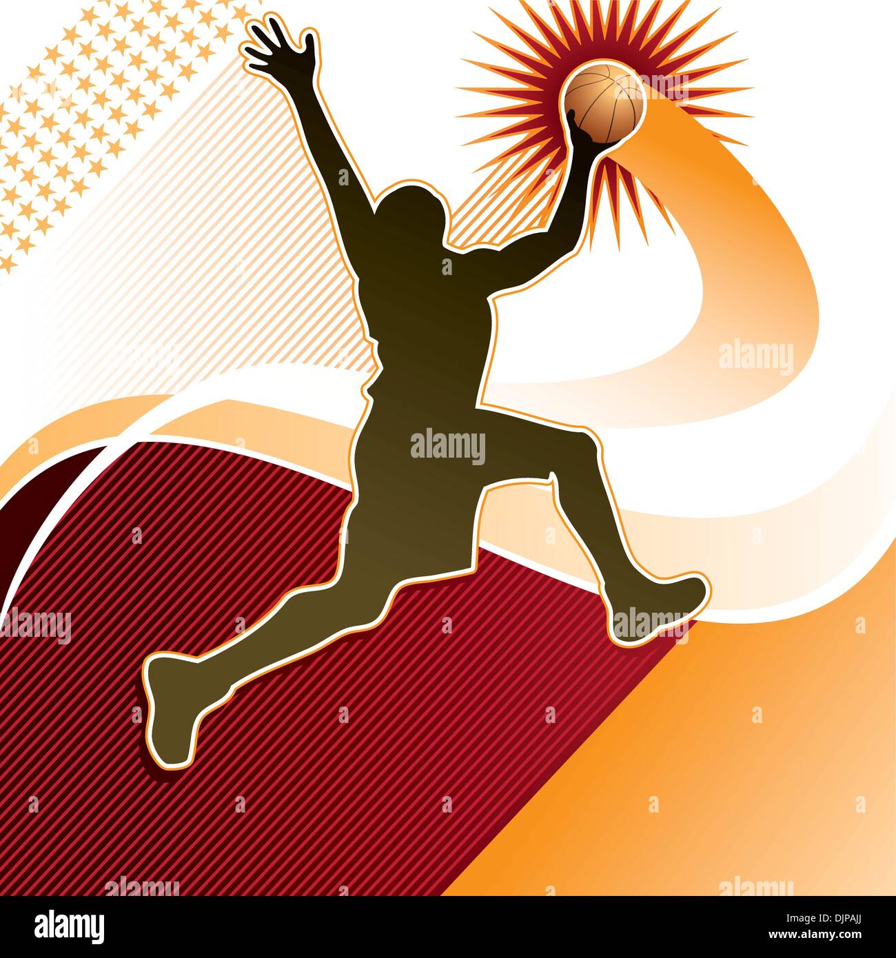 Basketball player background Stock Vector Image & Art - Alamy
