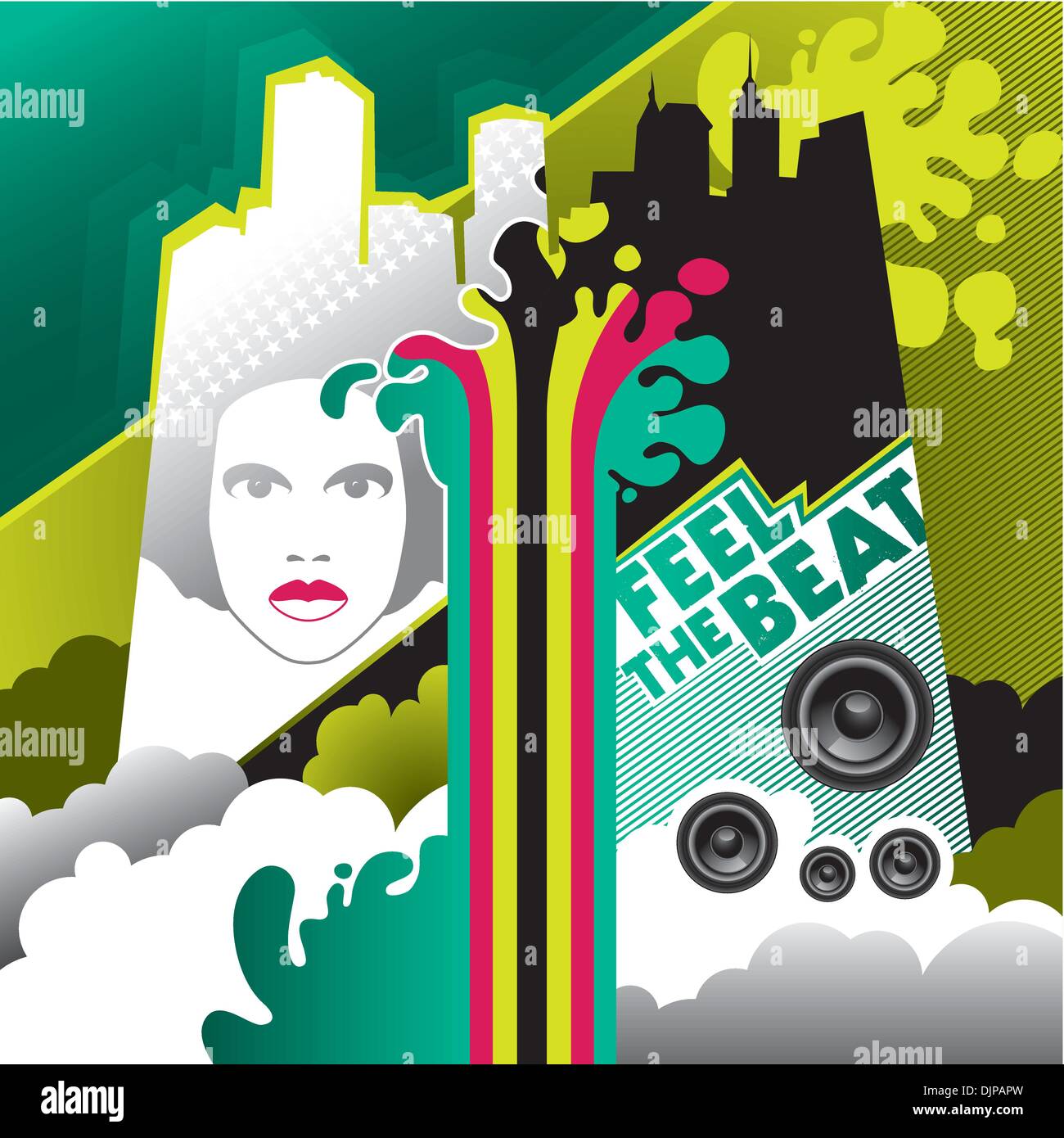 Colored artistic urban banner Stock Vector Image & Art - Alamy