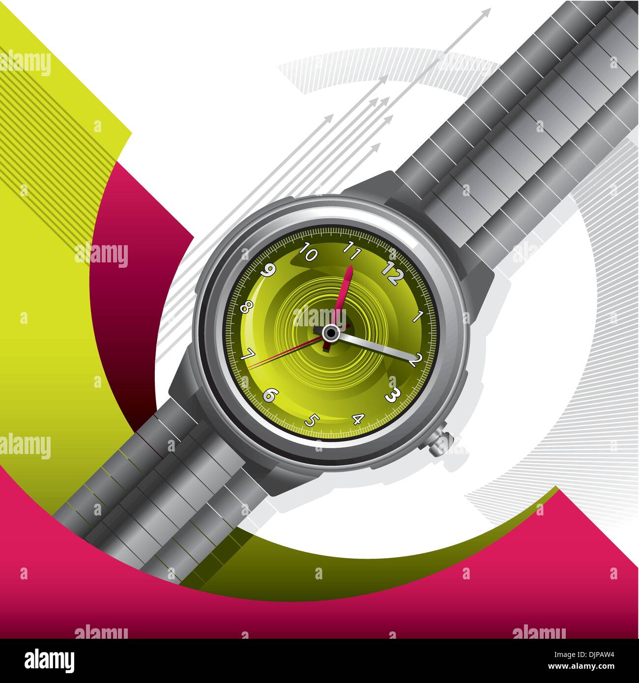 Conceptual background with watch Stock Vector Image & Art - Alamy