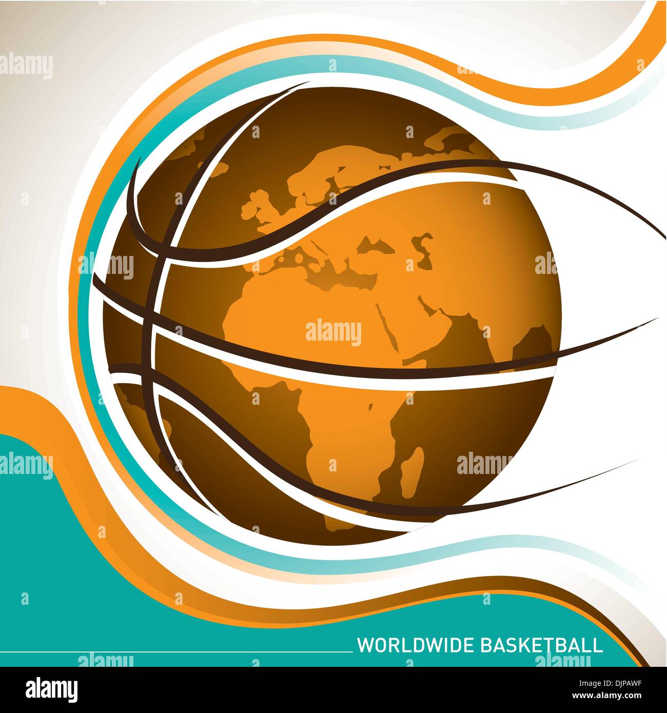 Conceptual designed worldwide basketball banner Stock Vector Image ...