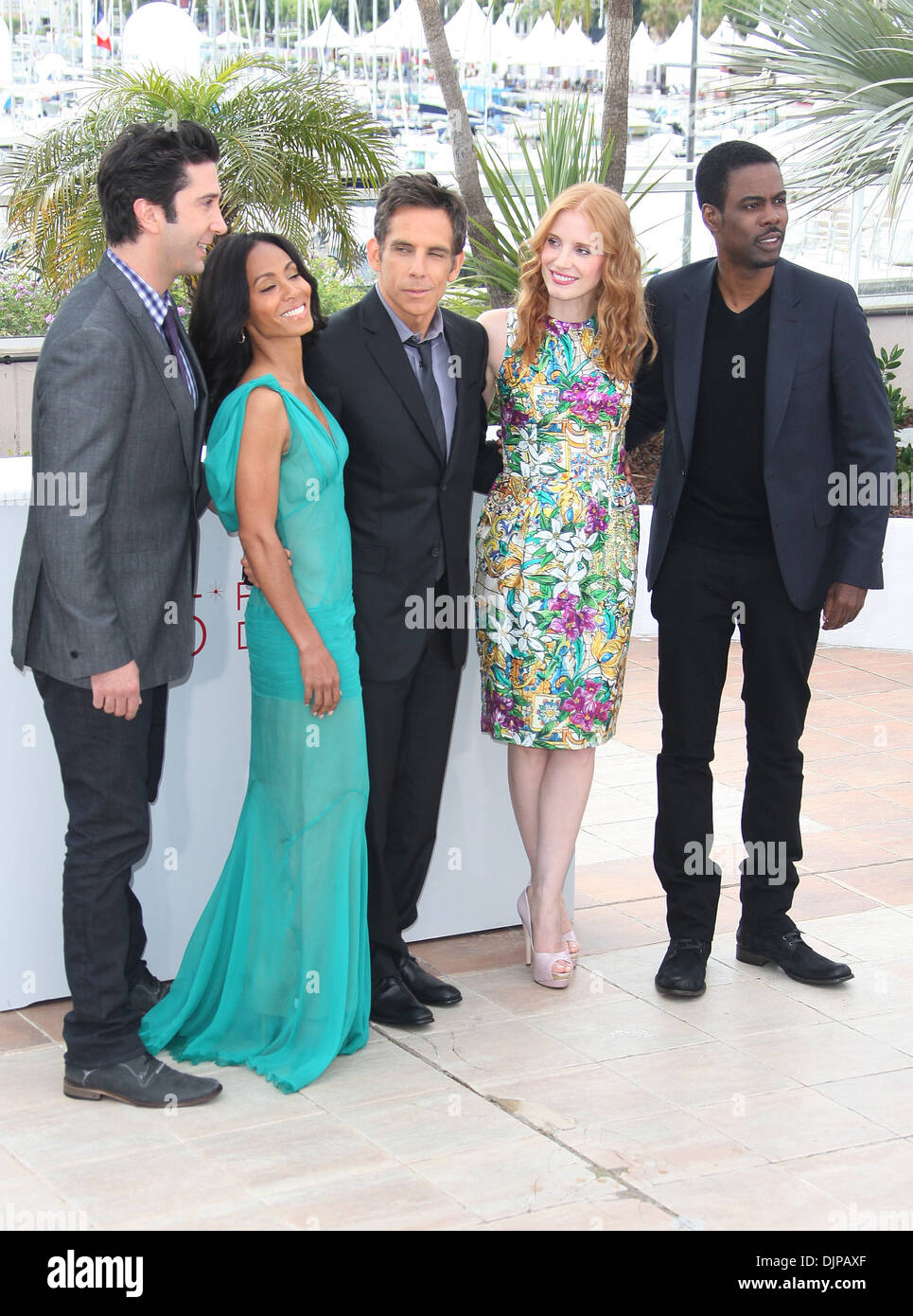 Jessica chastain david schwimmer and ben stiller madagascar 3 hi-res ...