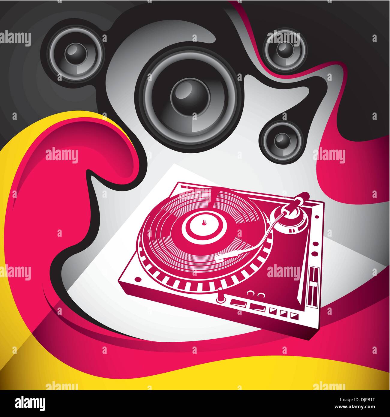 Conceptual urban party background with abstraction Stock Vector Image ...