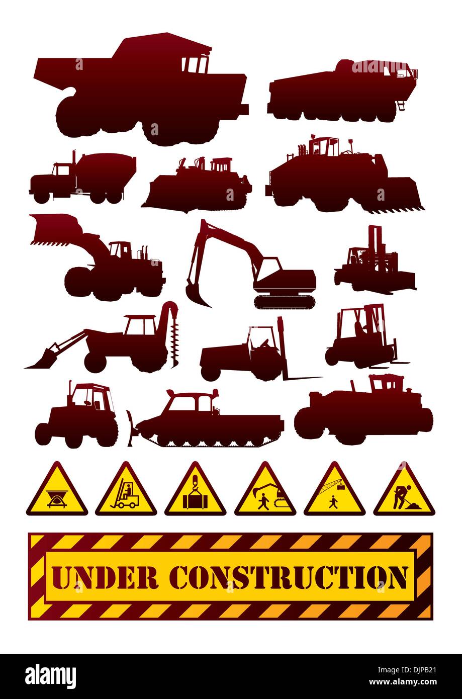 Driving heavy construction equipment bulldozer Stock Vector Images - Alamy