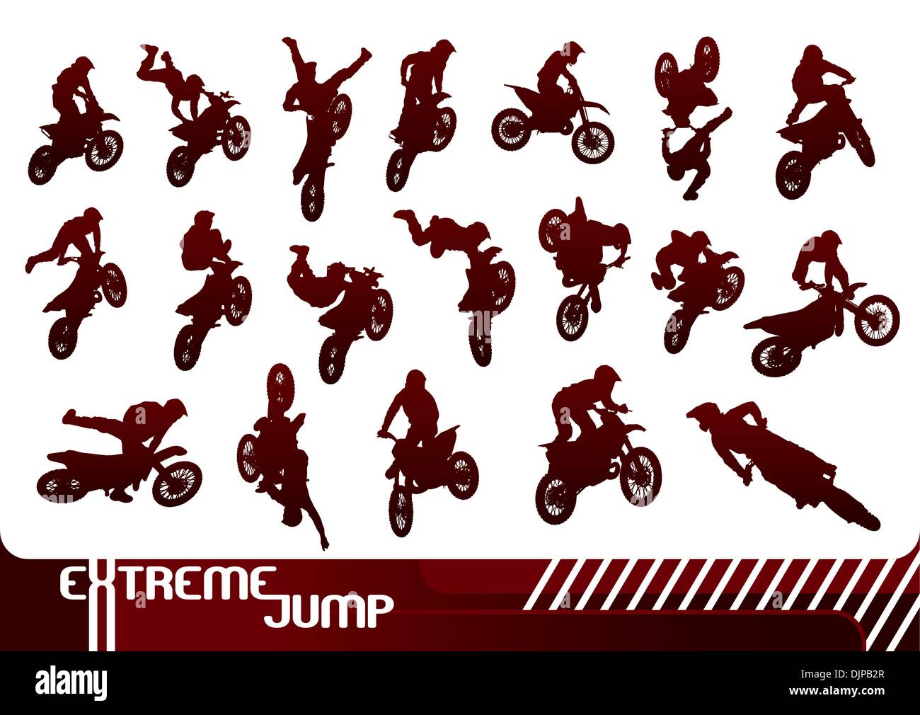 cross motorcycles isolated silhouettes Stock Vector Image & Art - Alamy