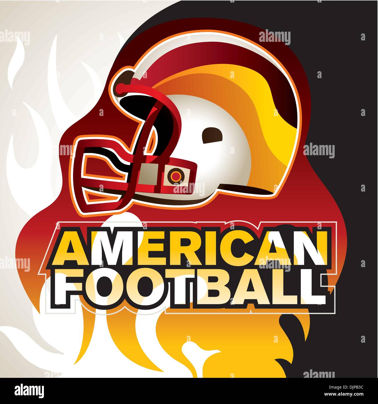 Designed american football banner with helmet Stock Vector Image & Art ...