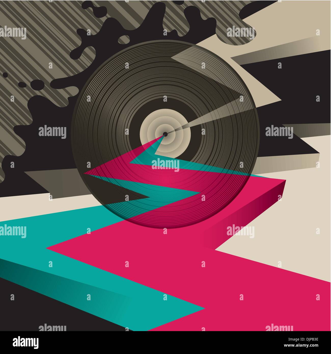New record label Stock Vector Images - Alamy
