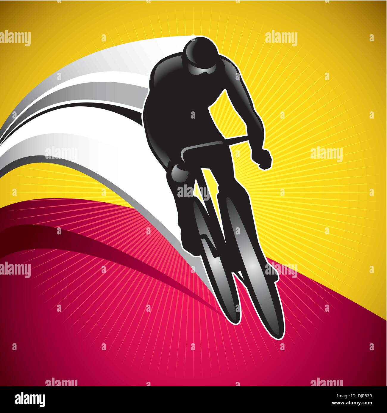 Designed background with bicycle driver Stock Vector Image & Art - Alamy