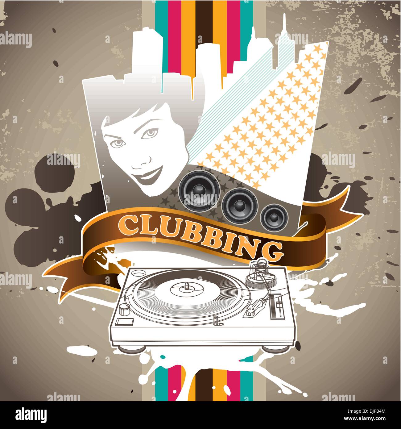 Techno clubbing Stock Vector Images - Alamy