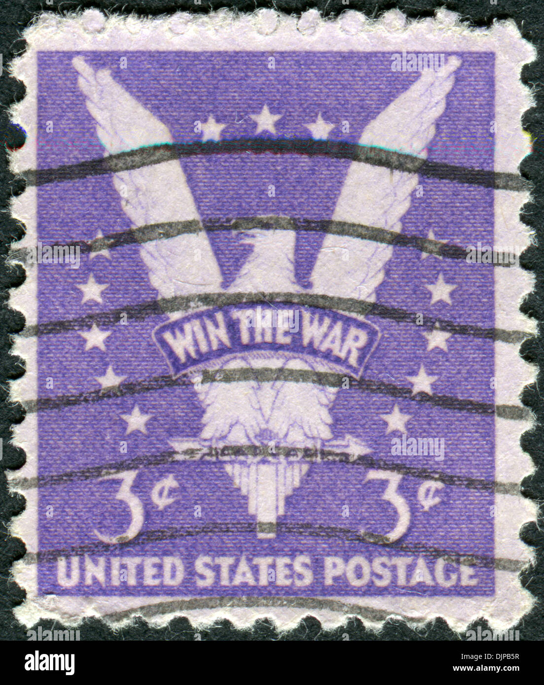 USA - CIRCA 1942: Postage stamp printed in the USA, Win the War Issue ...
