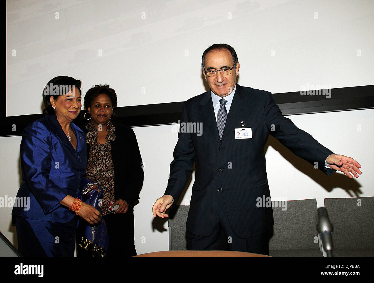 Prime Minister of Trinidad and Tobago Kamla Persad-Bissessar and UNICEF ...