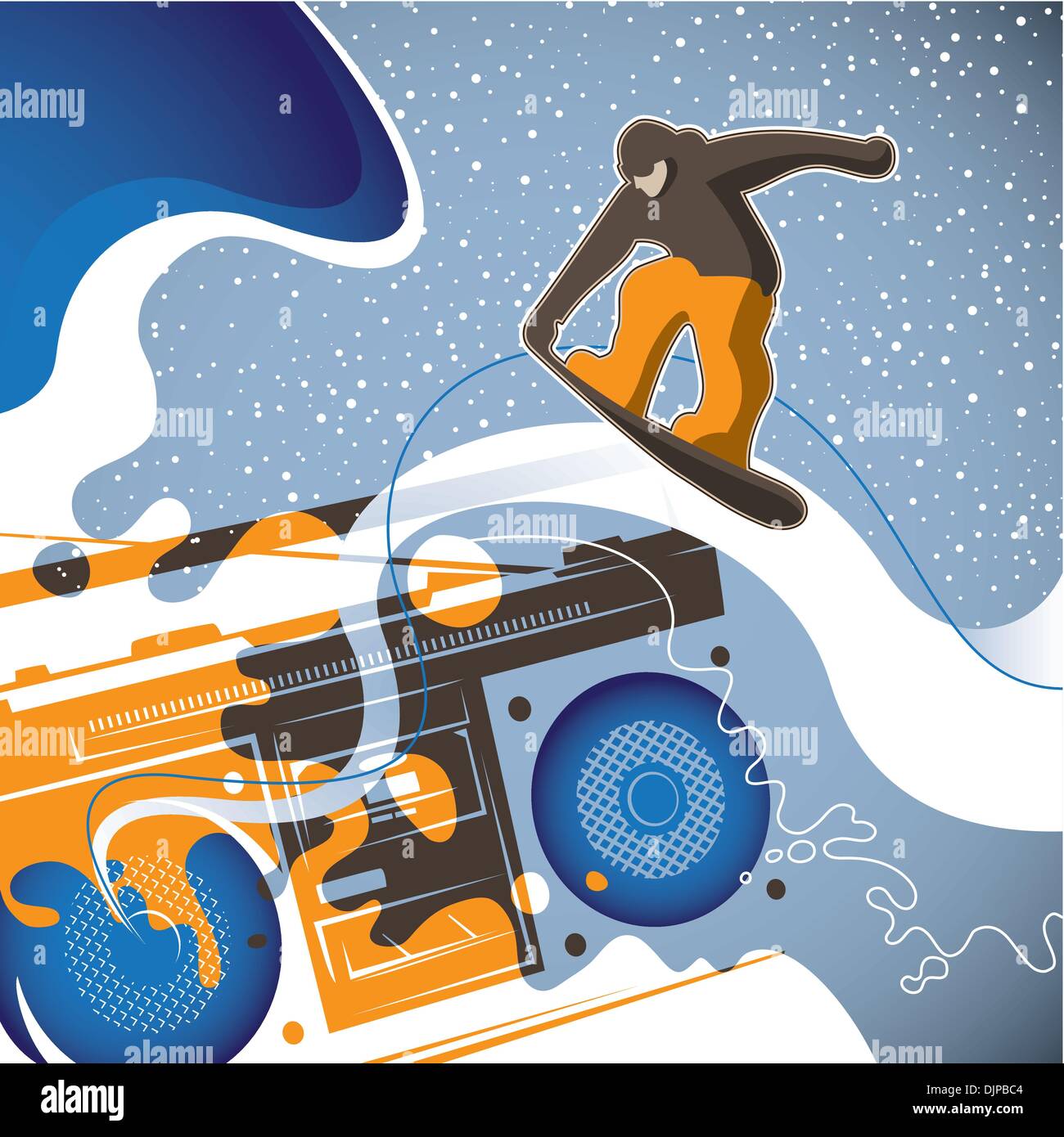 Sharp edge snow Stock Vector Images - Alamy