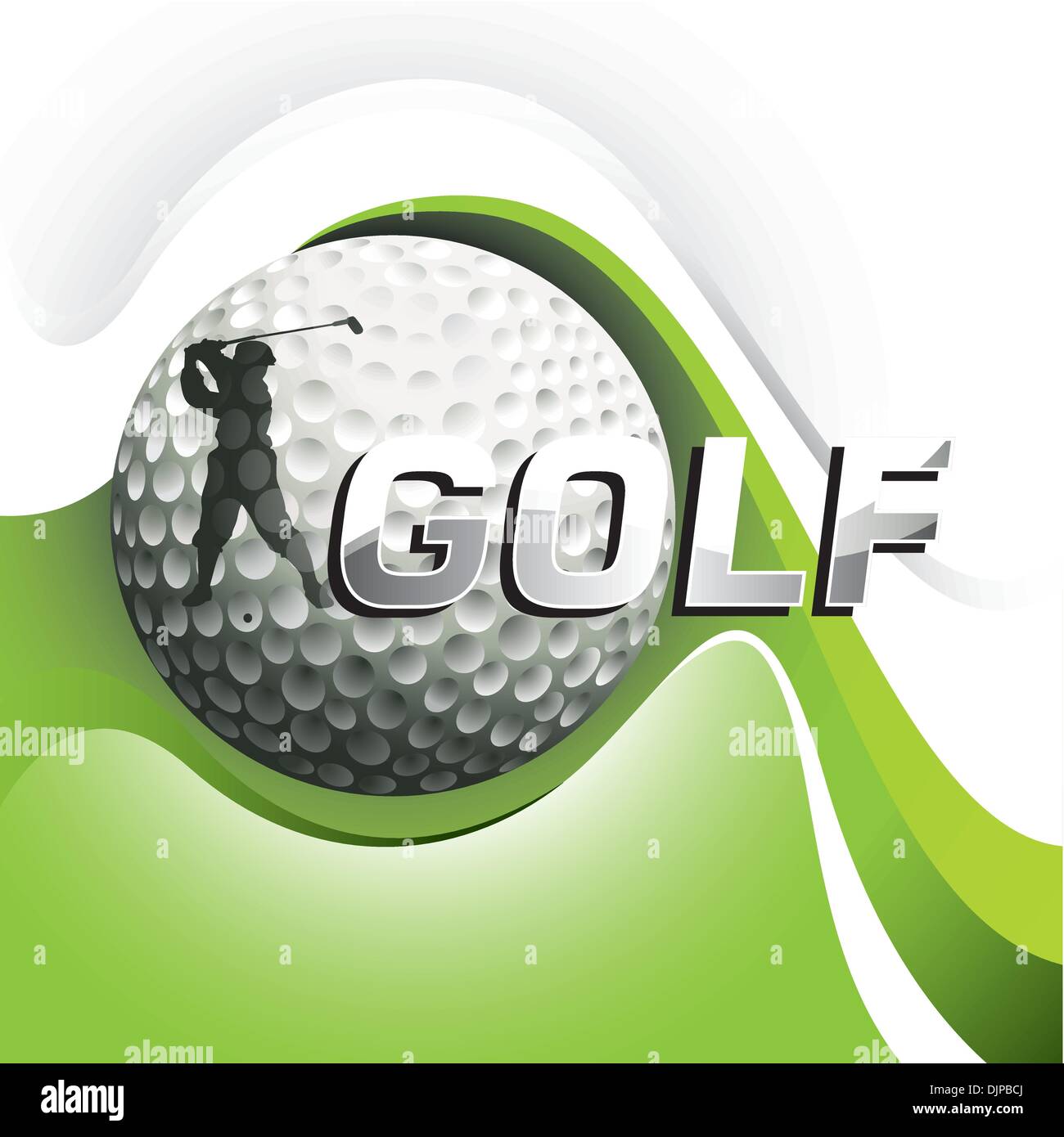 Designed golf background with stylized shapes Stock Vector Image & Art ...
