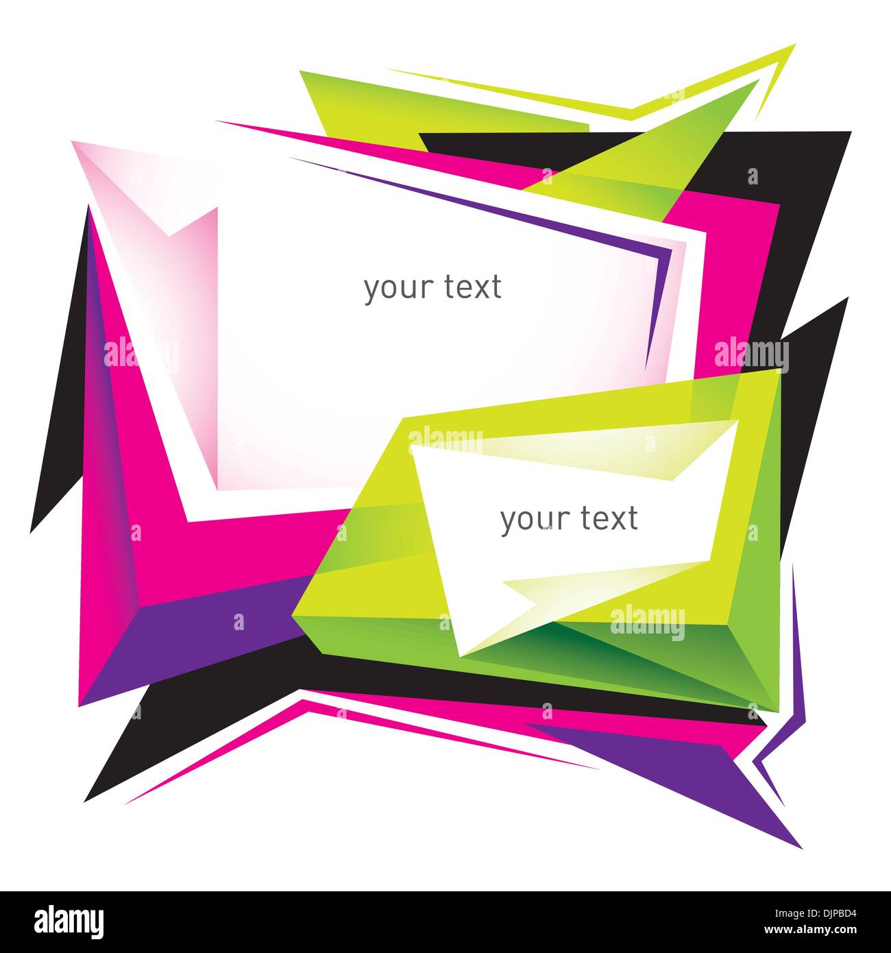 Designed modern layout with angular shapes Stock Vector Image & Art - Alamy