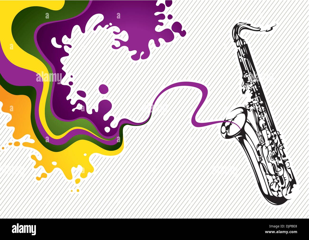 Designed stylized banner with saxophone Stock Vector Image & Art - Alamy