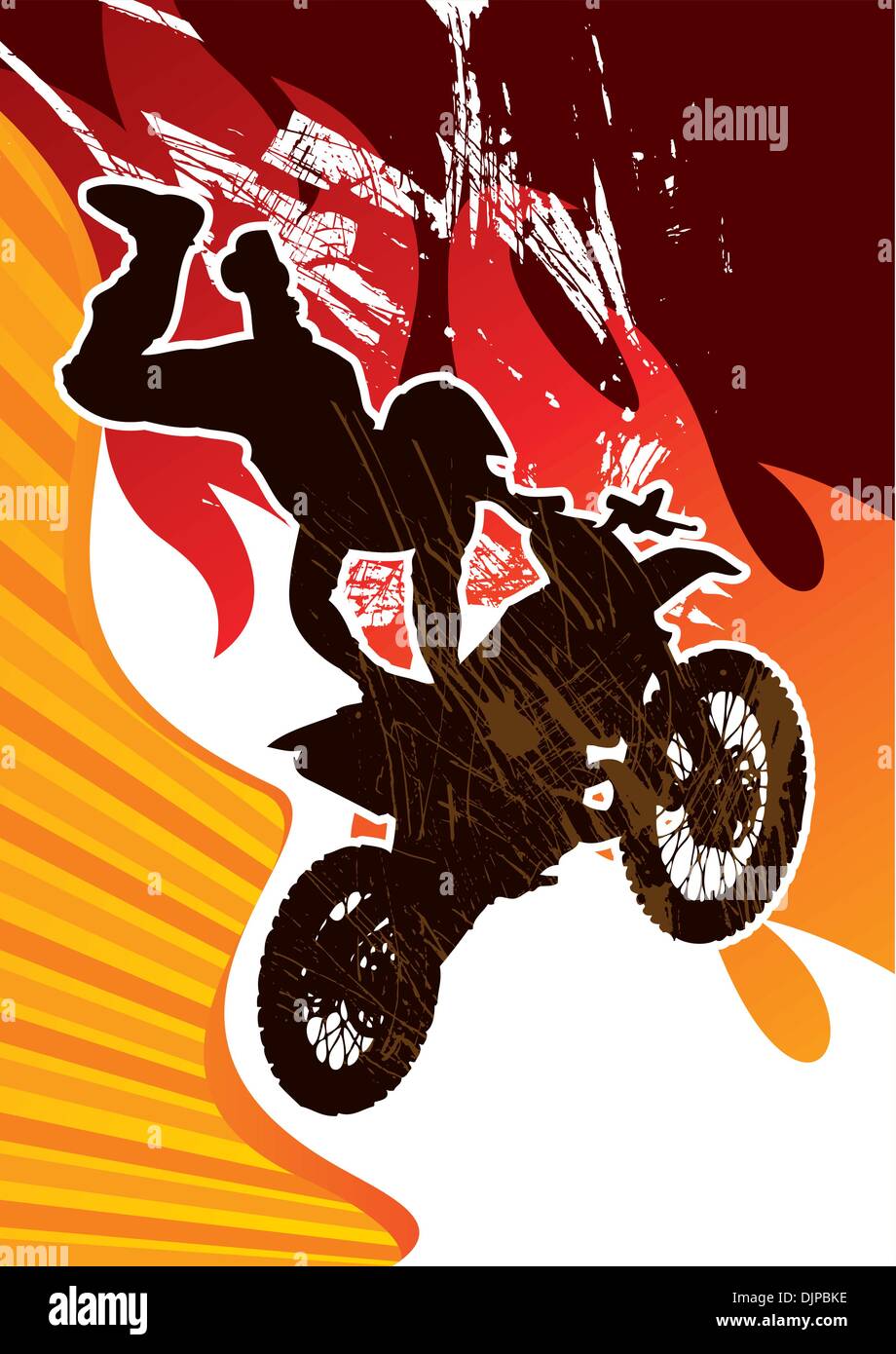 Extreme motor cycling poster Stock Vector Image & Art - Alamy