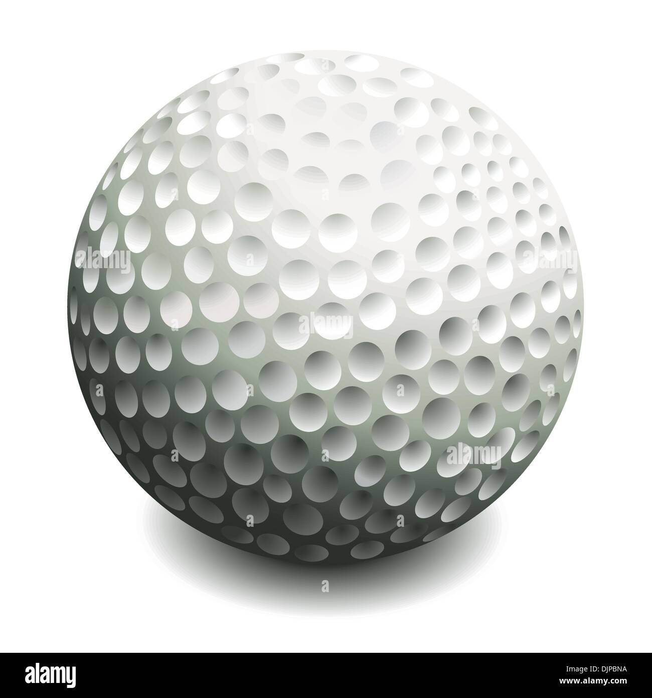 Golf ball isolated on white Stock Vector Image & Art - Alamy
