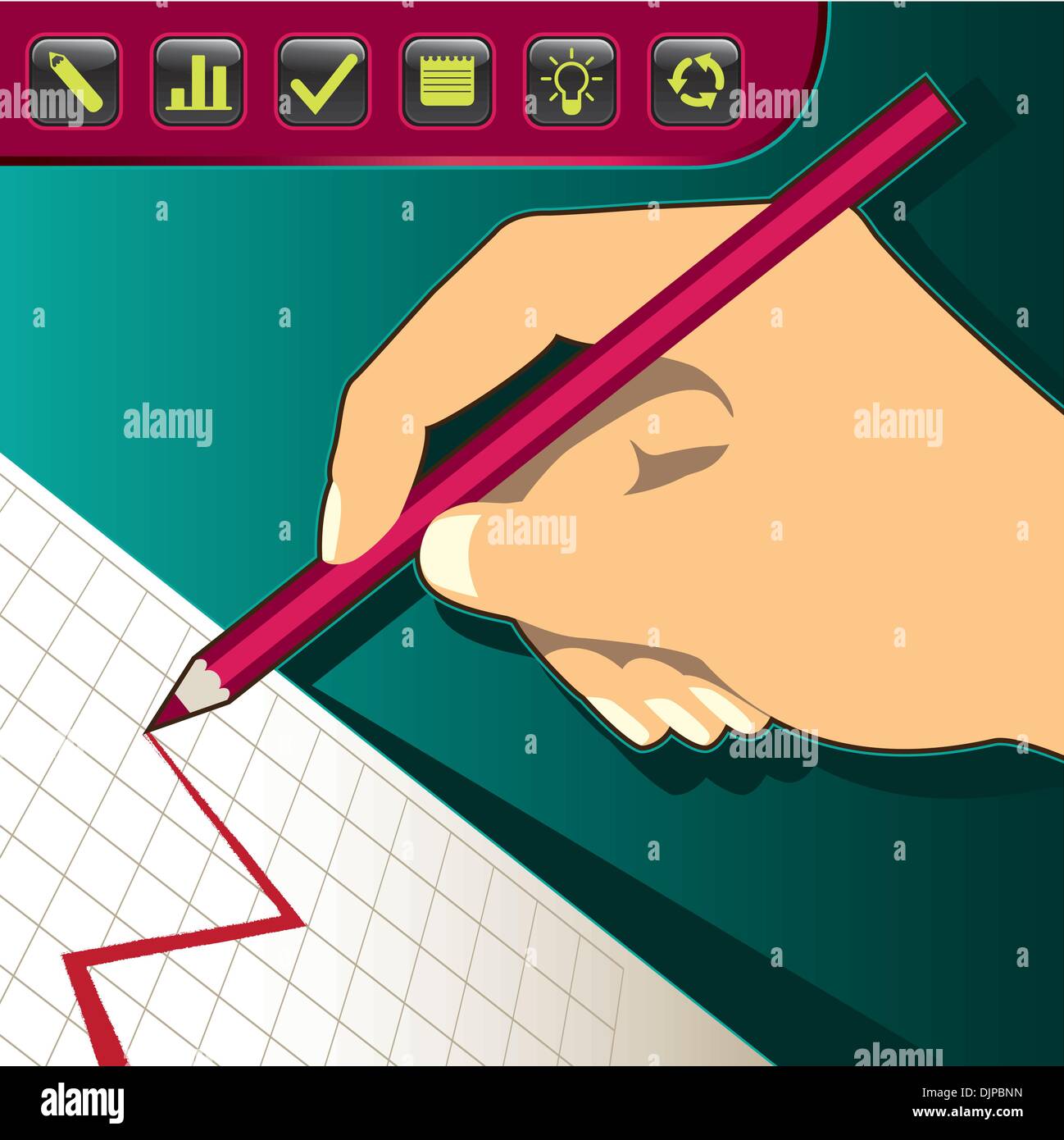 Hand drawing a diagram Stock Vector Image & Art - Alamy
