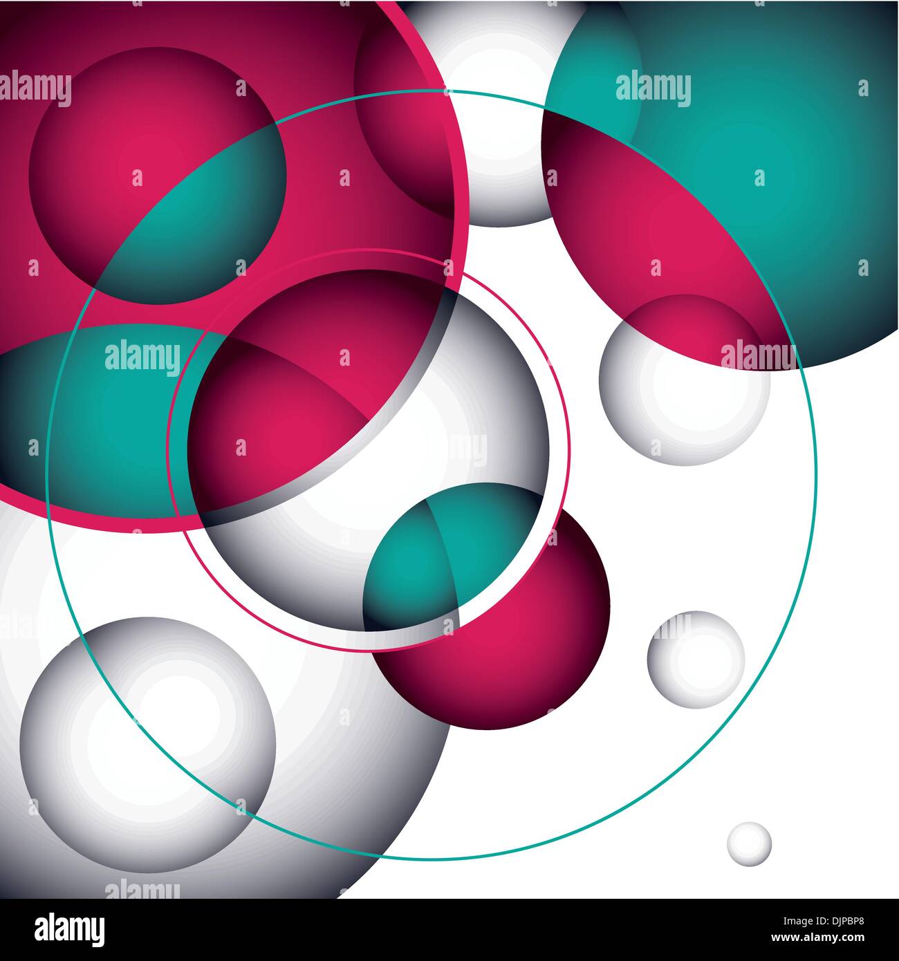 Illustrated abstract graphic with circles Stock Vector Image & Art - Alamy