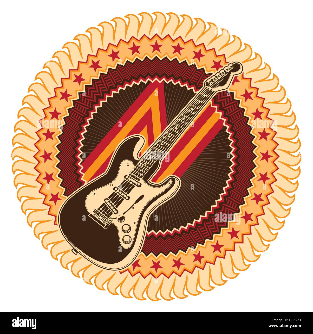 Exploding guitar music Stock Vector Images - Alamy