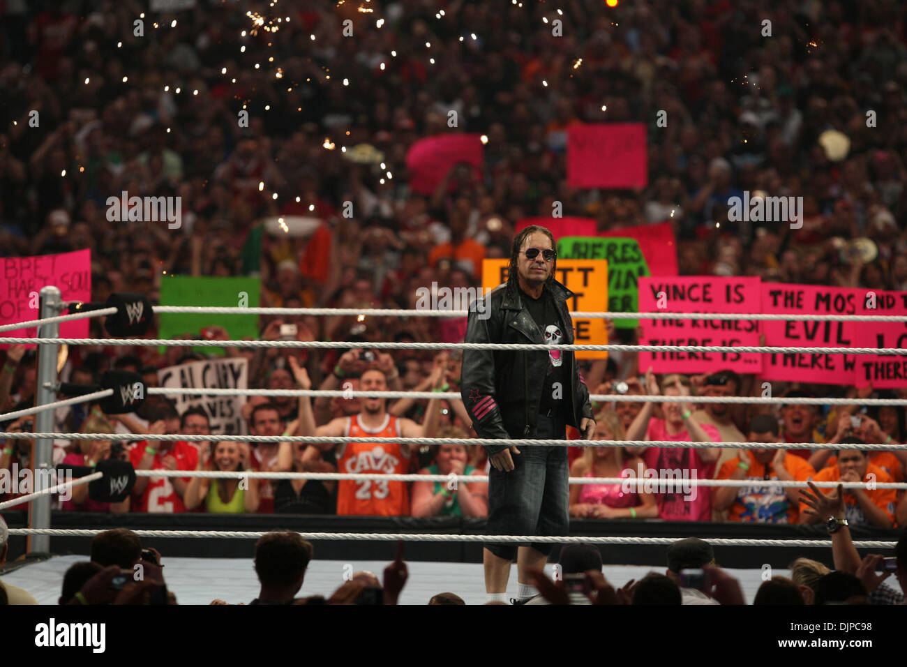 Mar 28, 2010 - Phoenix, Arizona, USA - BRET HART during WWE ...