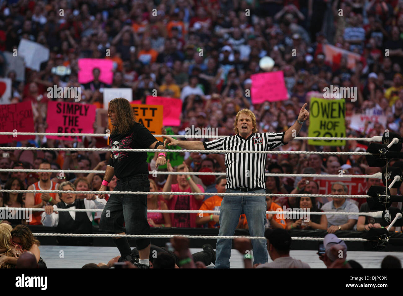 Mar 28, 2010 - Phoenix, Arizona, USA - BRET HART, and BRUCE HART during ...