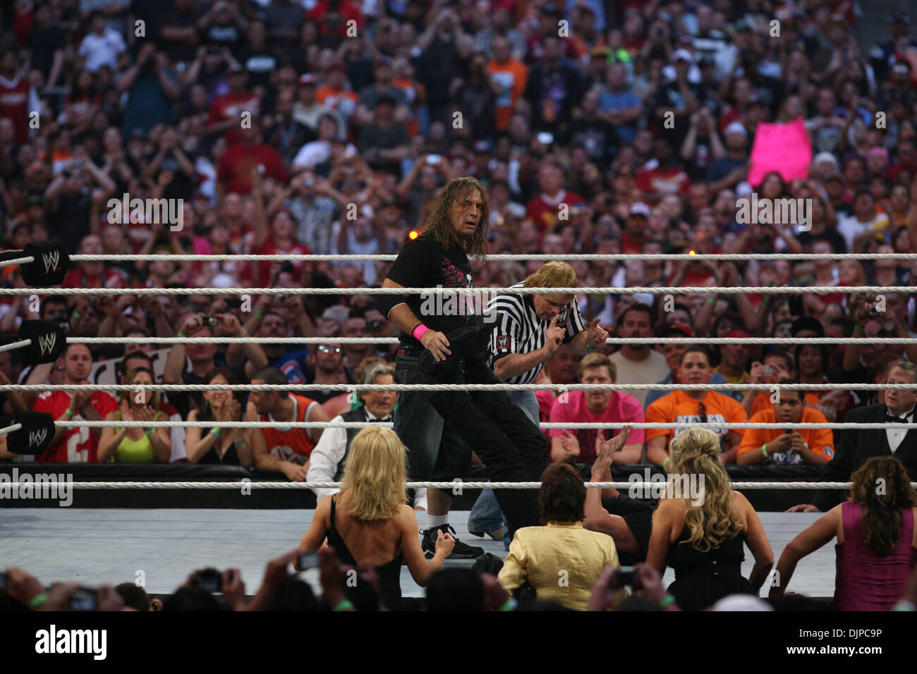 Mar 28, 2010 - Phoenix, Arizona, USA - BRET HART, and BRUCE HART during ...