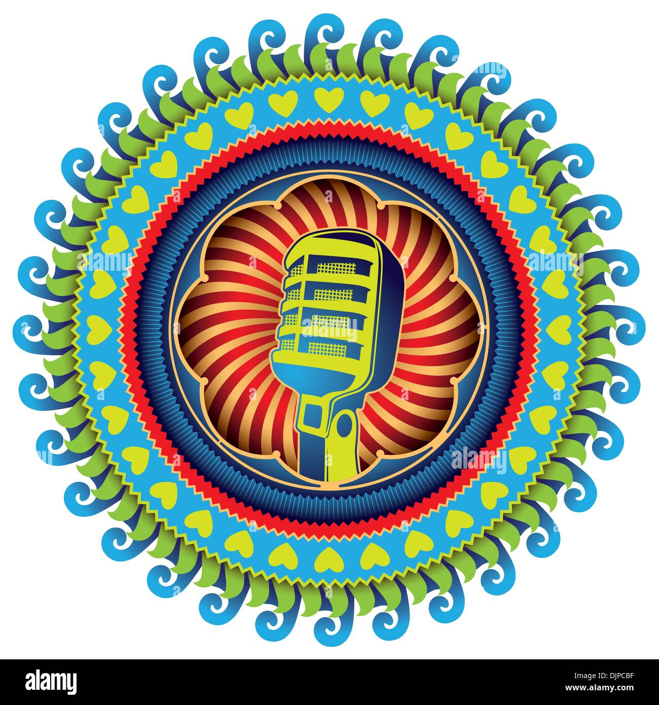 Illustrated Microphone High Resolution Stock Photography and Images - Alamy