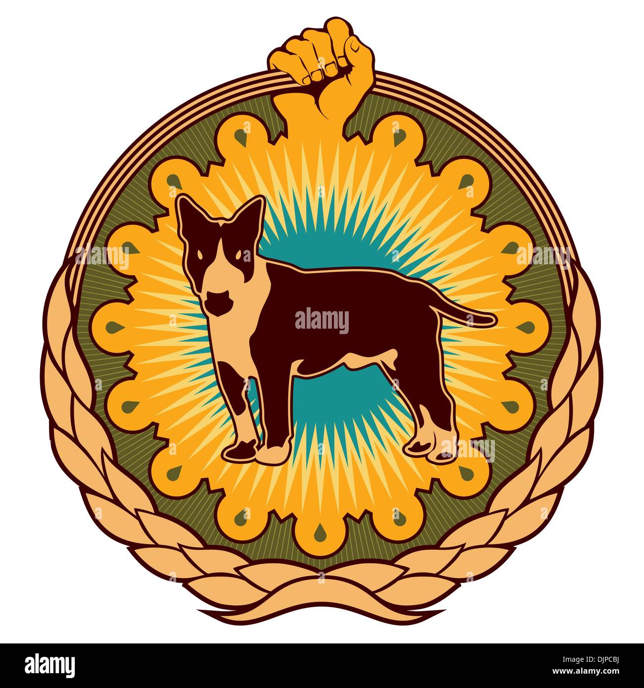 Ghetto background with dog Cut Out Stock Images & Pictures - Alamy