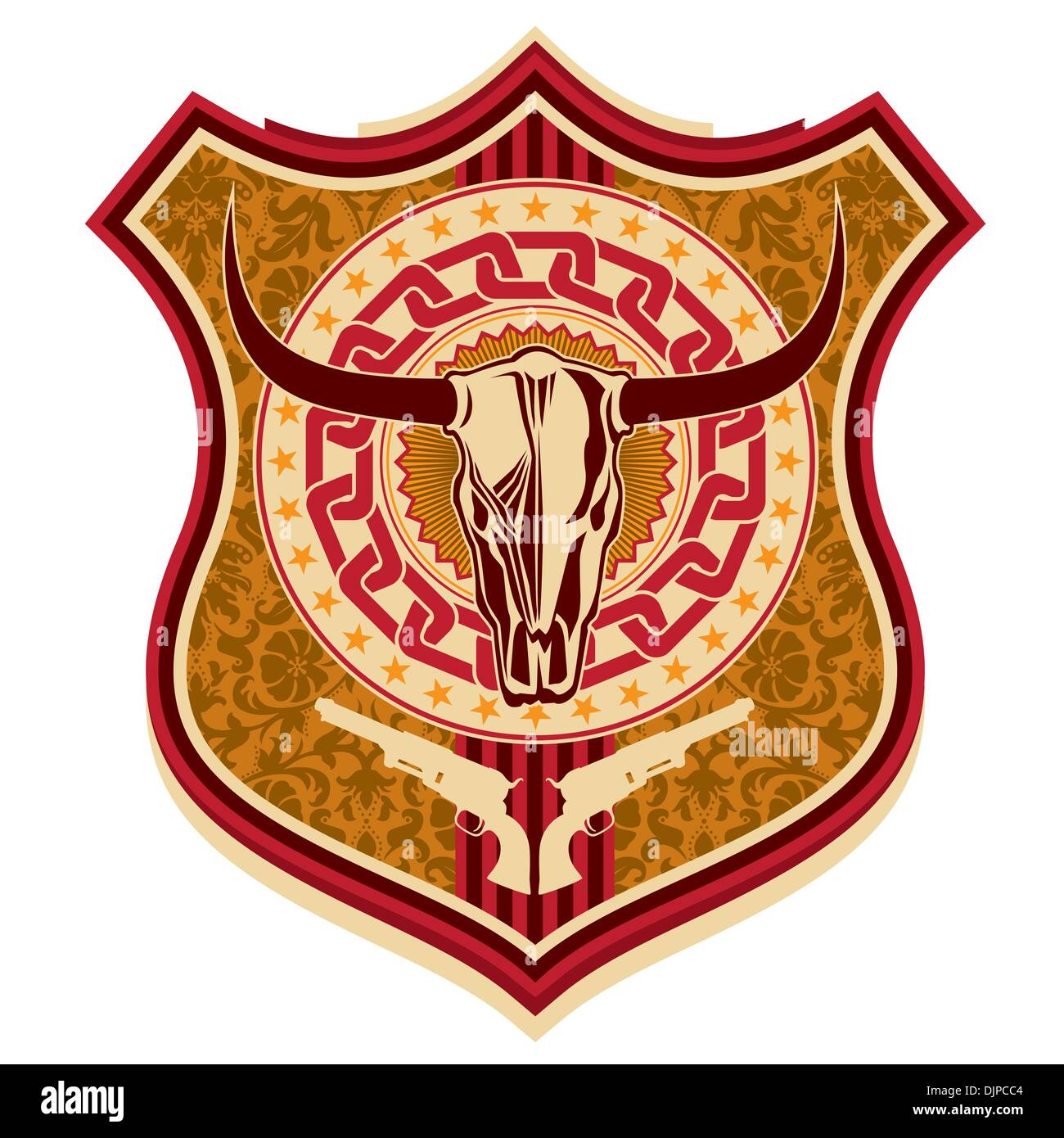 Bull skull silhouette hi-res stock photography and images - Alamy