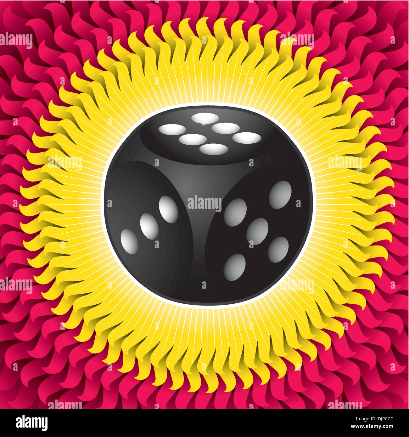 Illustrated dice with abstract background Stock Vector Image & Art - Alamy