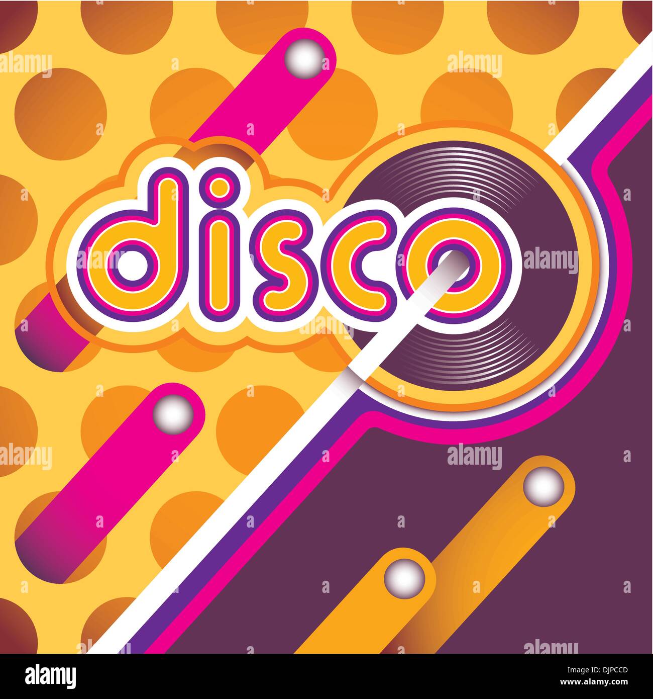 Illustrated disco background in color Stock Vector Image & Art - Alamy