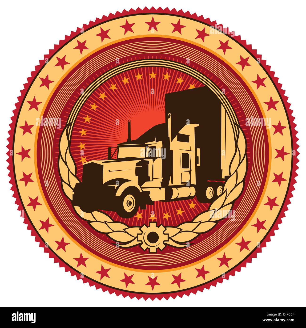 Old work truck Stock Vector Images - Alamy