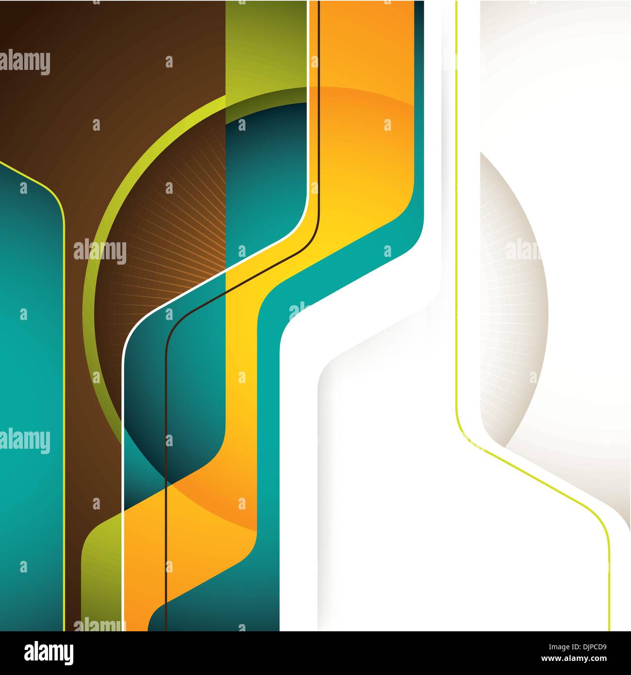 Illustrated modern background with abstract shapes Stock Vector Image ...