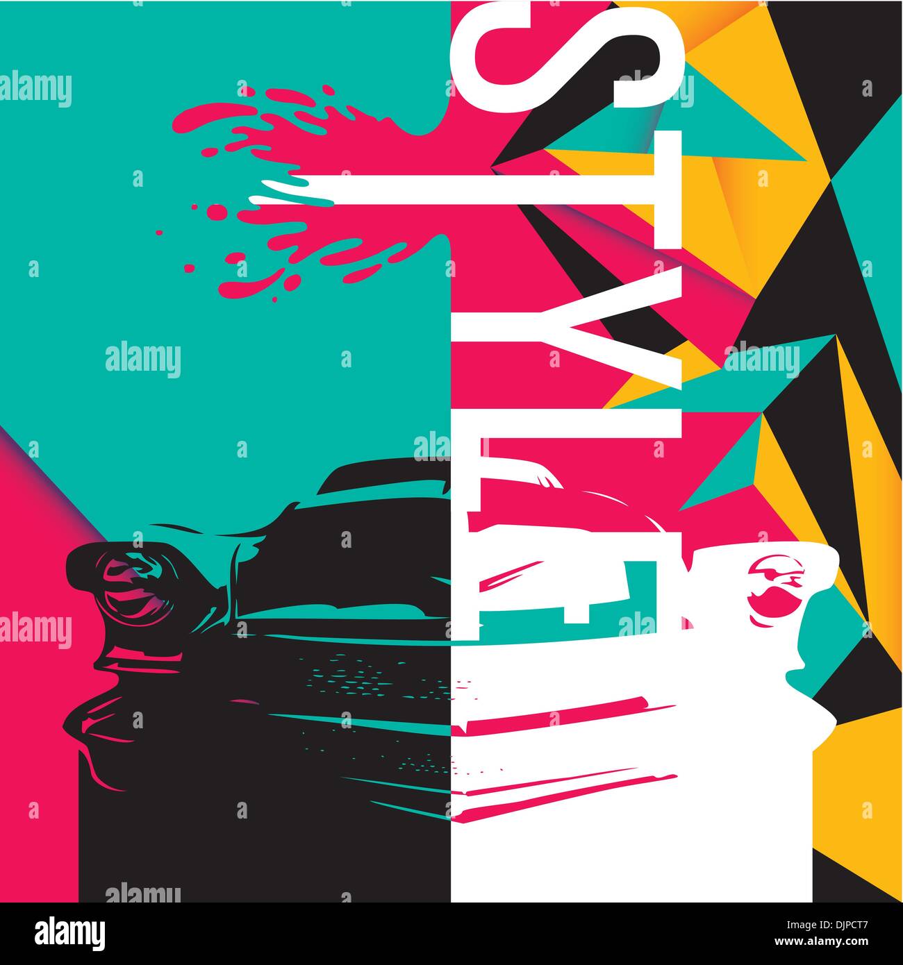 Illustrated stylish background in color Stock Vector Image & Art - Alamy