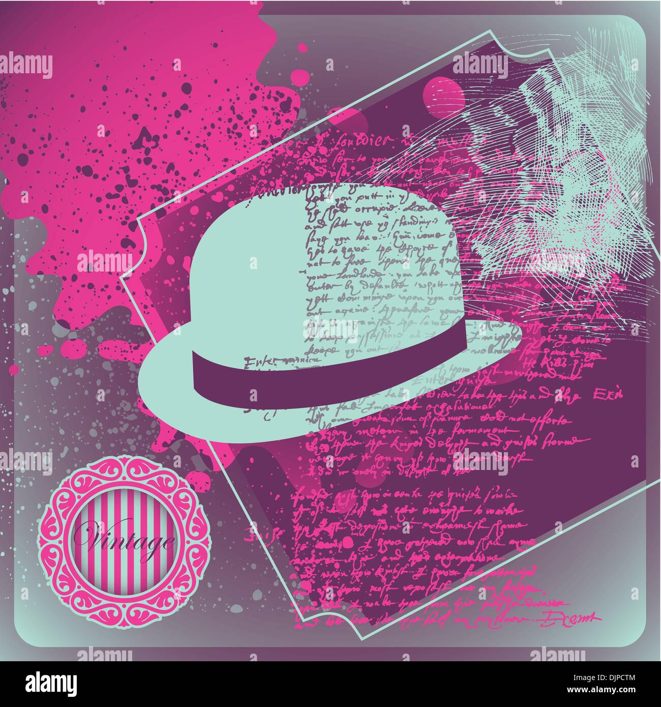 Illustrated vintage poster Stock Vector Image & Art - Alamy