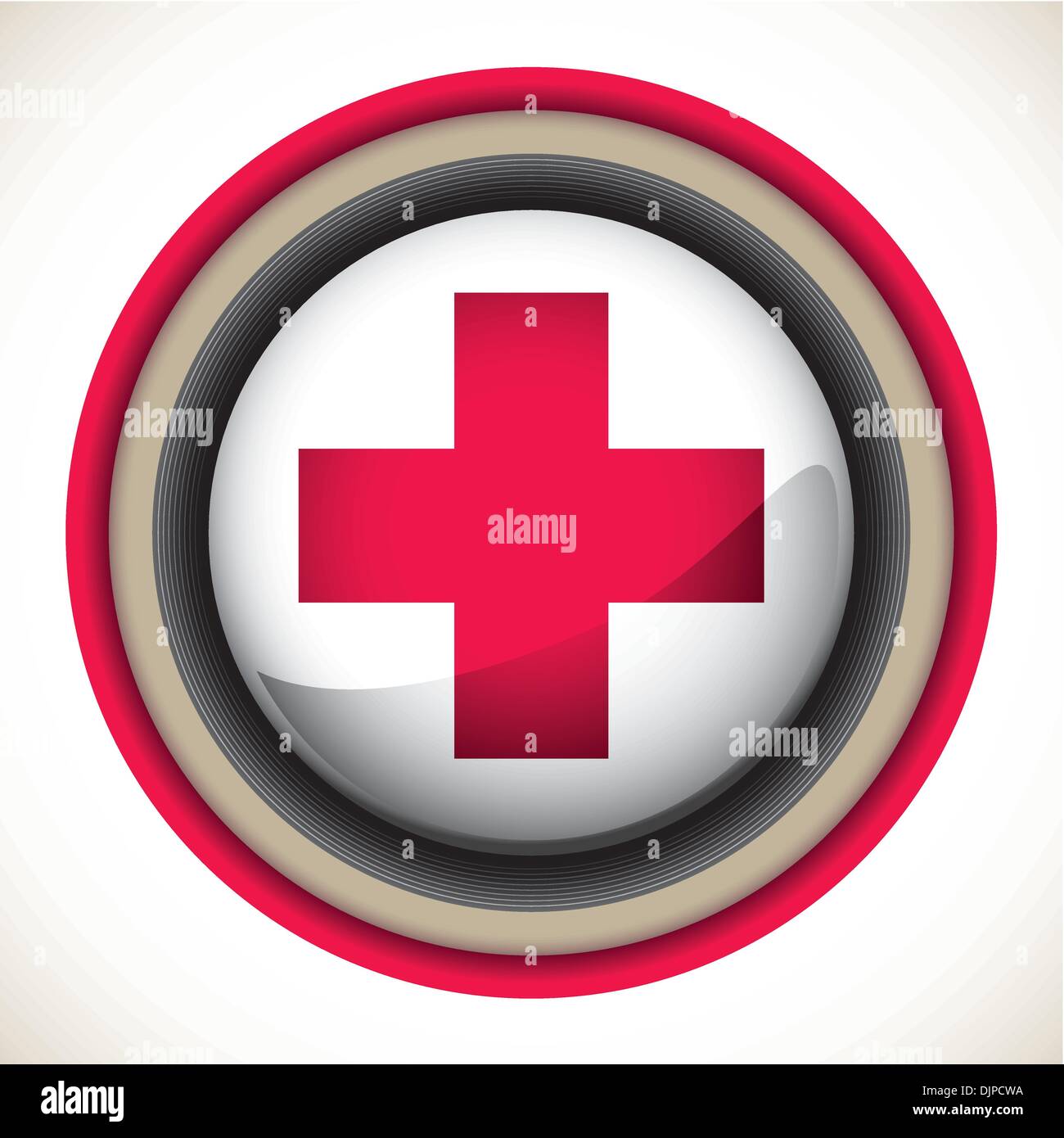 Isolated medical sign button Stock Vector Image & Art - Alamy
