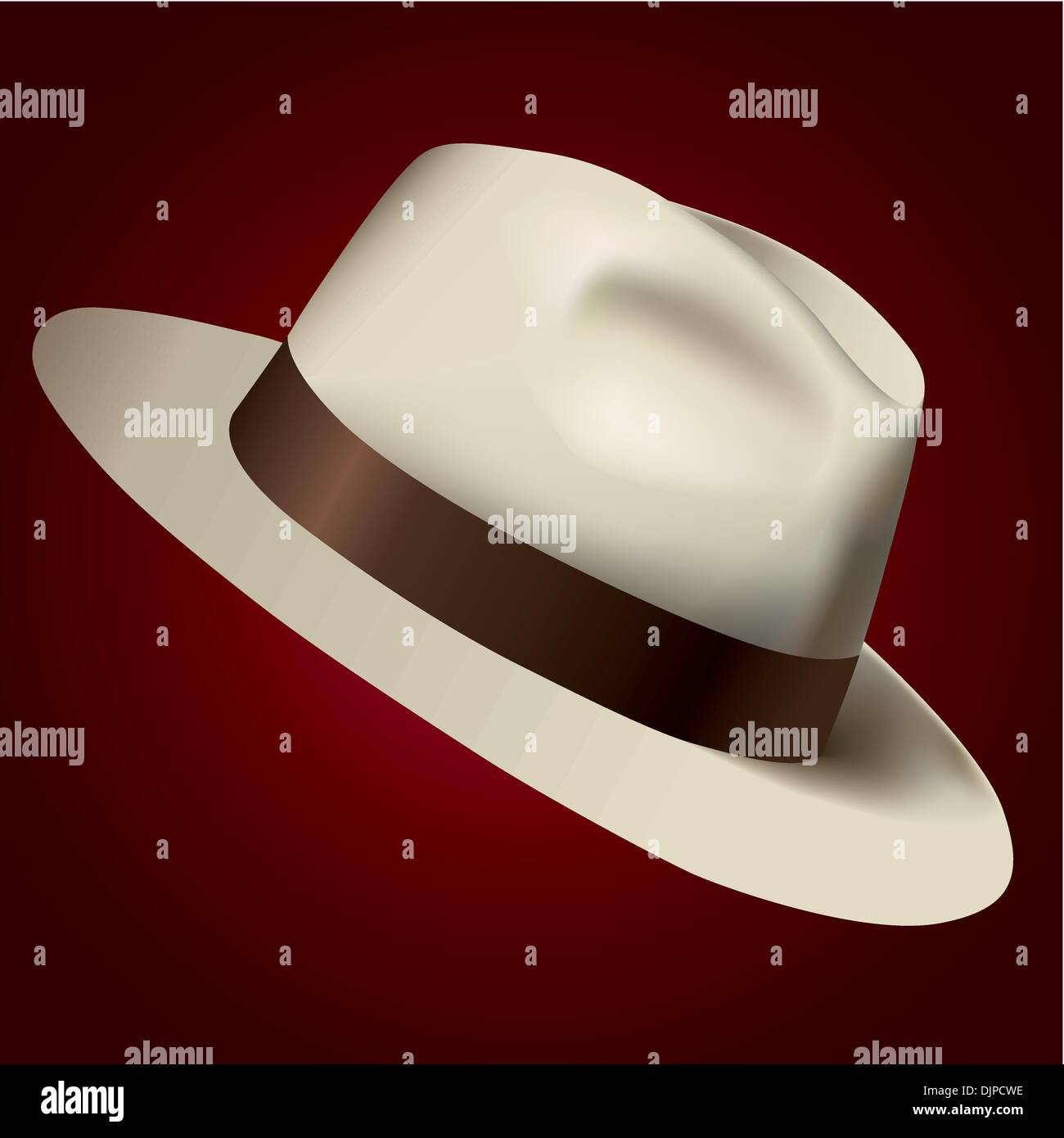 Isolated white hat Stock Vector Image & Art - Alamy