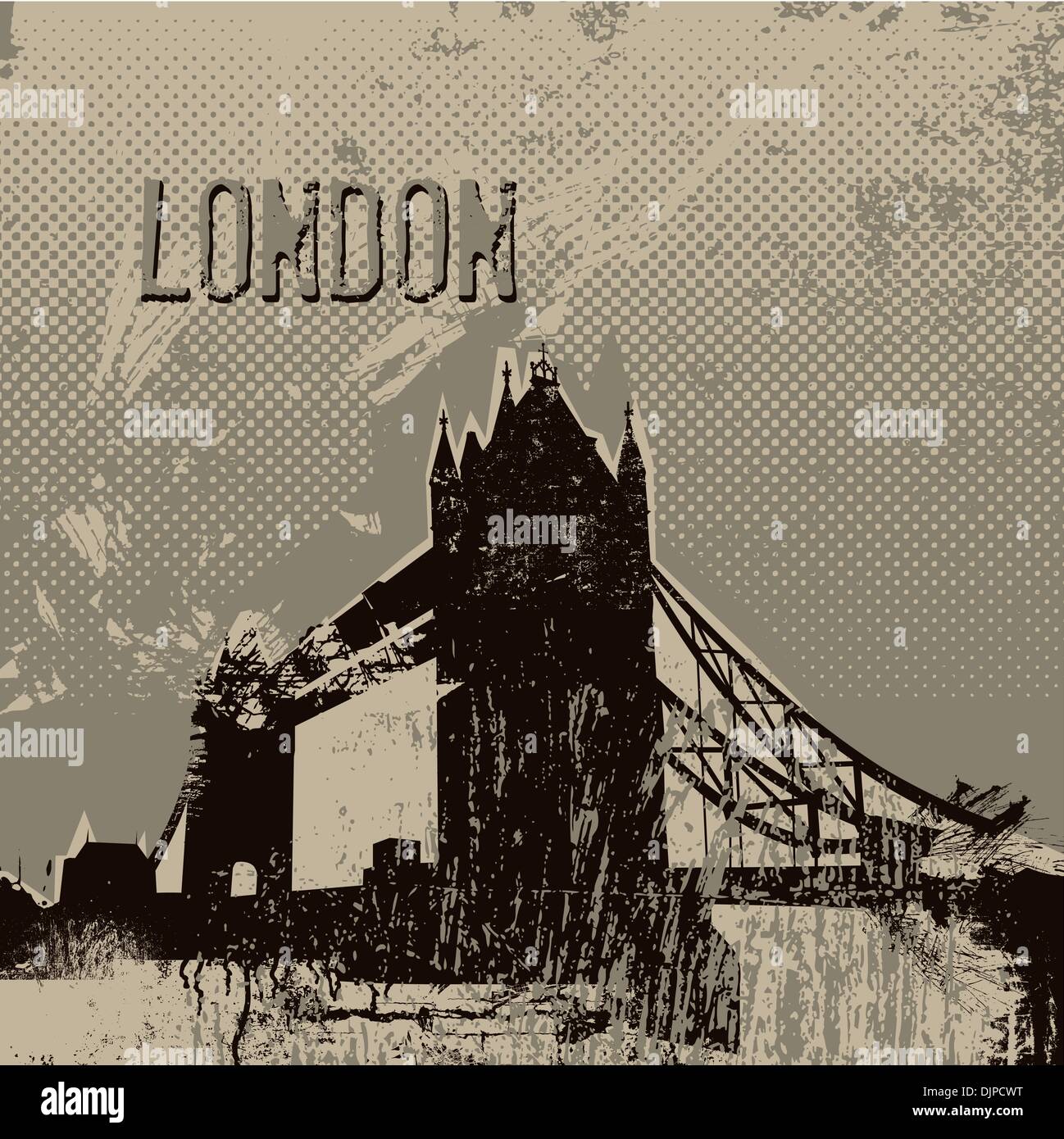 London tower bridge poster Stock Vector Image & Art - Alamy