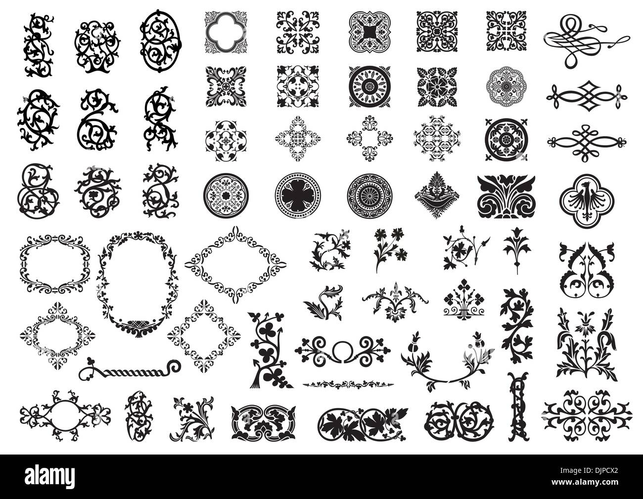 Vintage signs elements on Stock Vector Images - Alamy