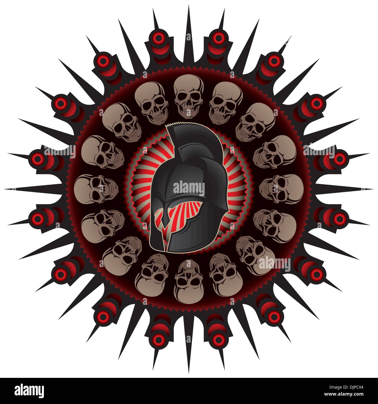 Medieval warrior shield crest with helmet Stock Vector Image & Art - Alamy