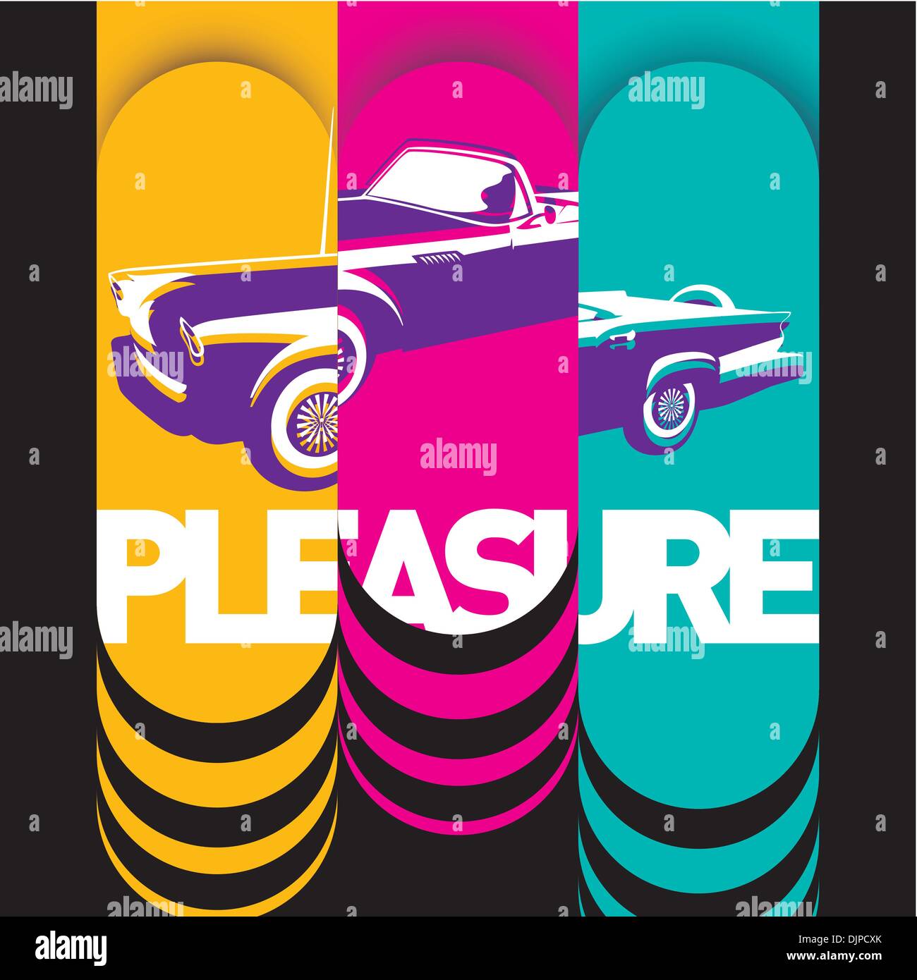 Road trip background retro Stock Vector Images - Alamy