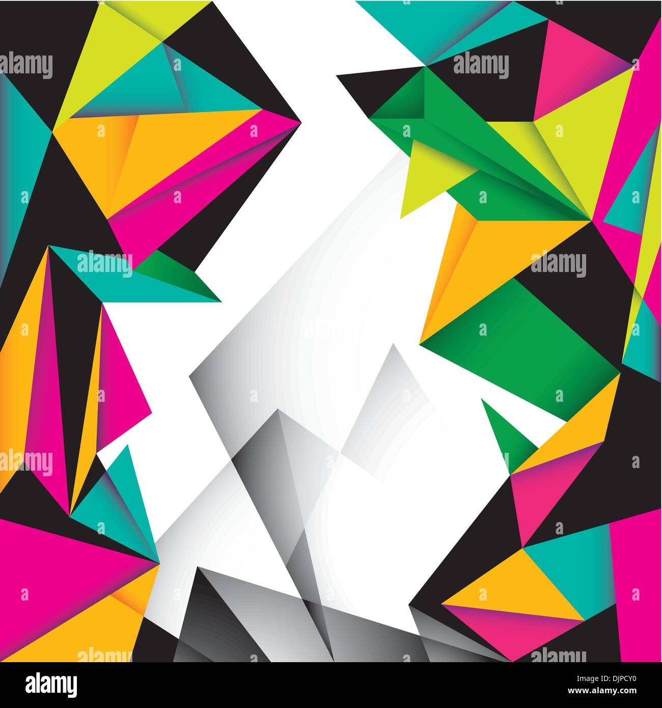 Modern colorful layout with angular abstraction Stock Vector Image ...