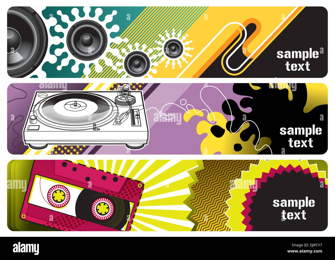 Modern designed music banners Stock Vector Image & Art - Alamy