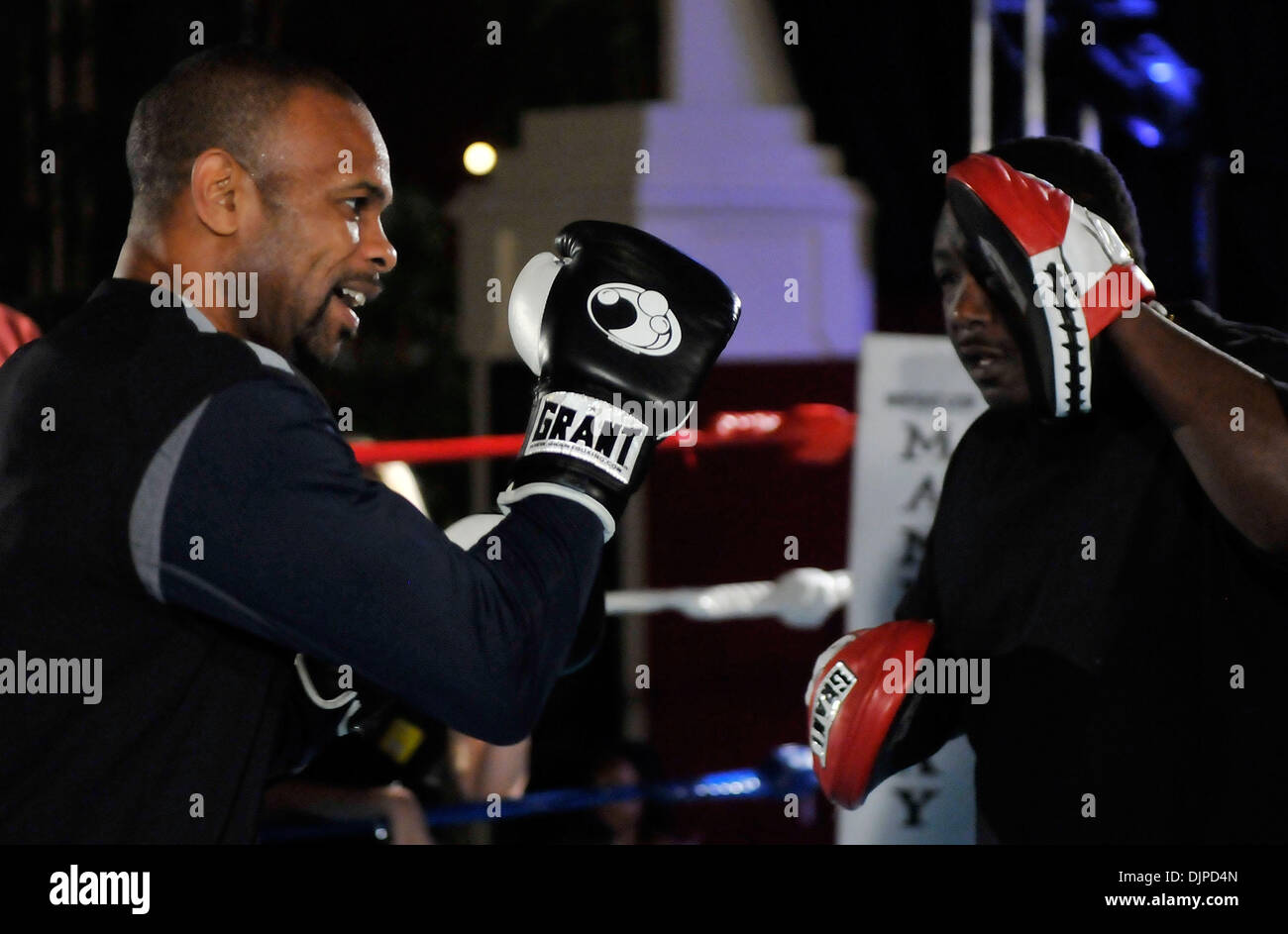 March 30, 2010 - Las Vegas, Nevada, USA - Boxer ROY JONES JR shows off ...