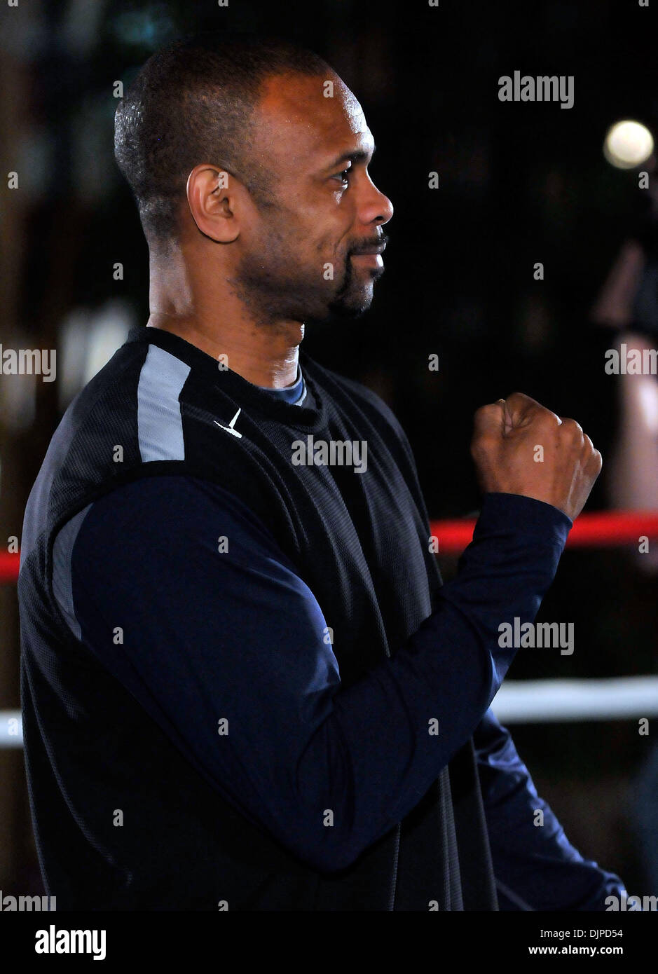 March 30, 2010 - Las Vegas, Nevada, USA - Boxer ROY JONES JR shows off ...