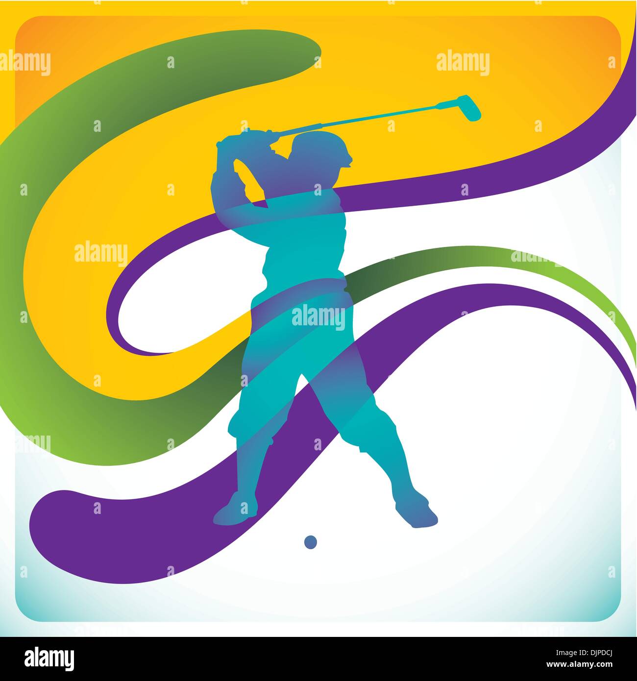 Abstract green golf course background Stock Vector Images - Alamy