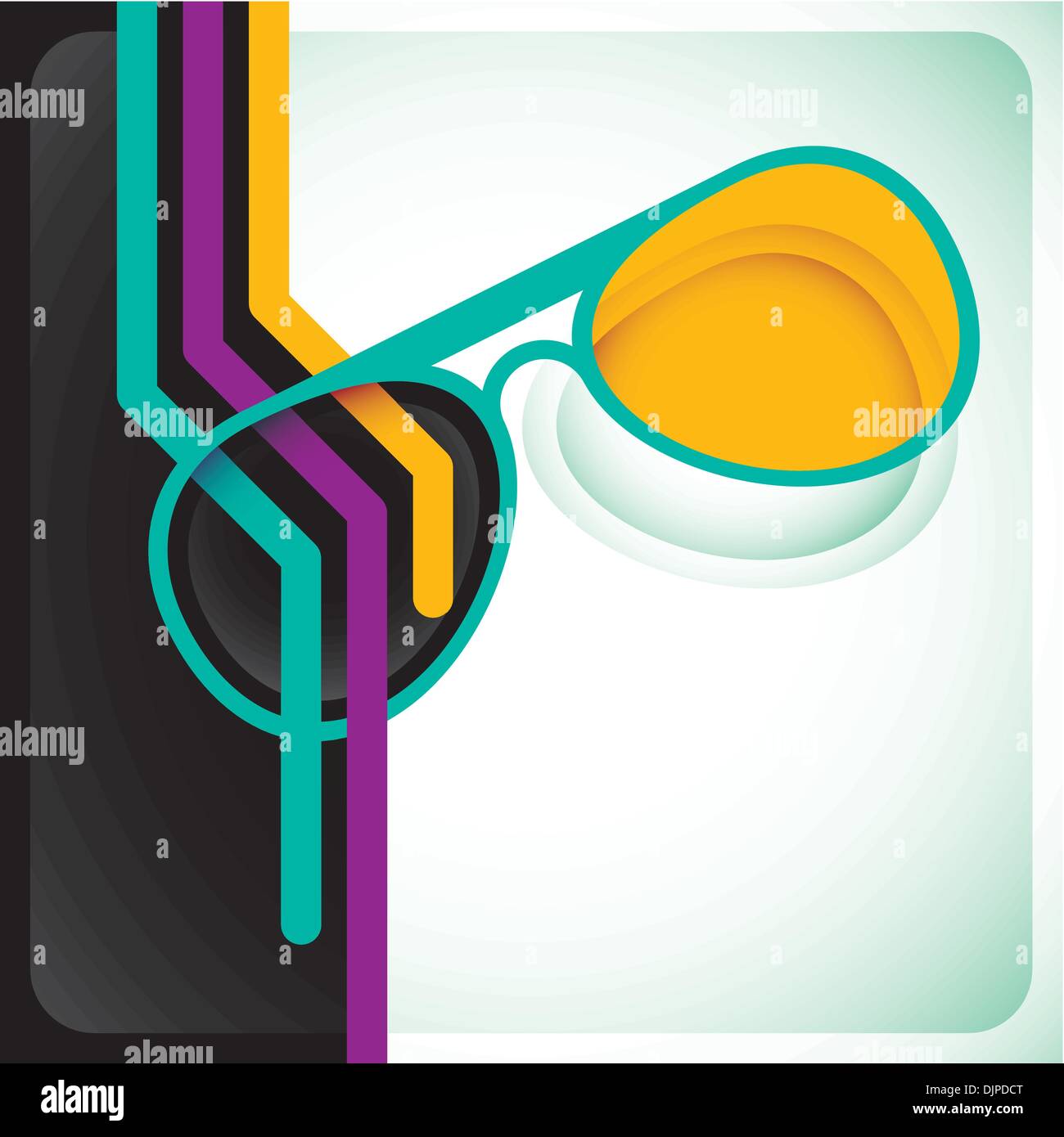 Modish colorful layout with sunglasses Stock Vector Image & Art - Alamy