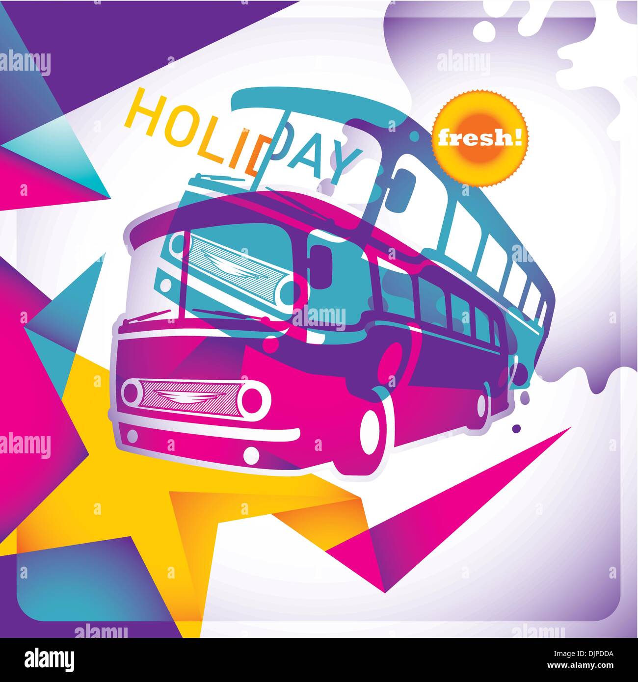 Old bus riding Stock Vector Images - Alamy