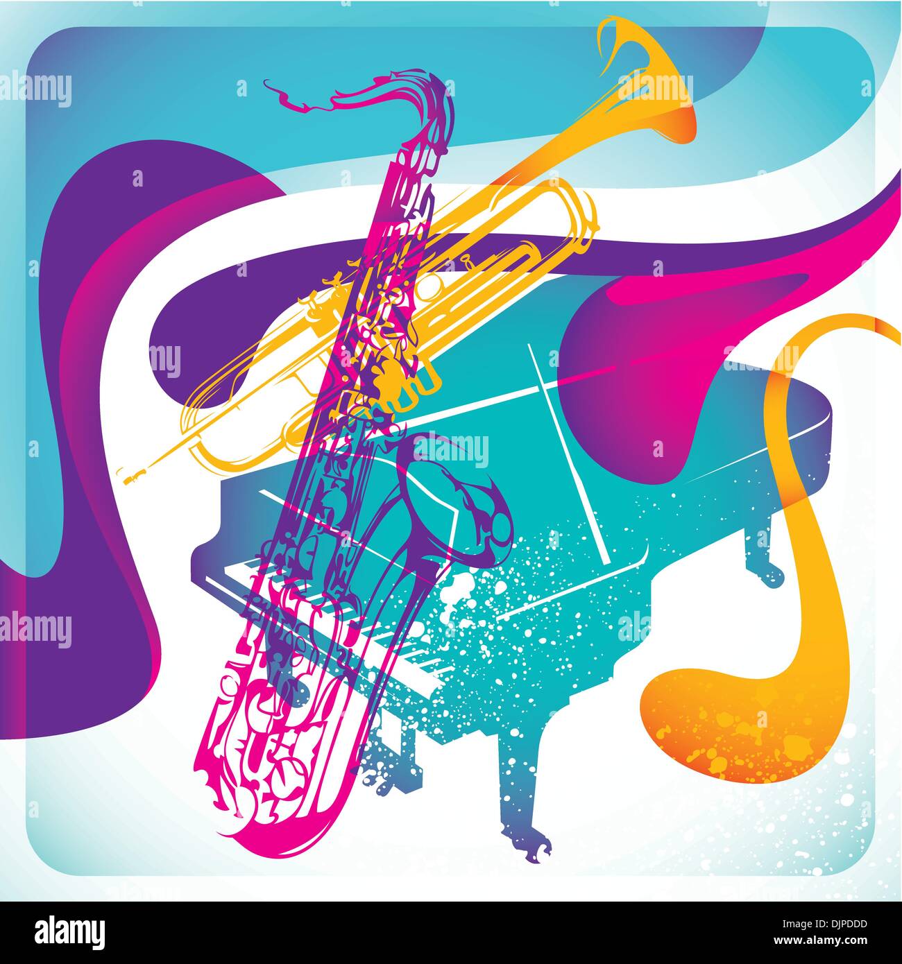 Piano designed Stock Vector Images - Alamy