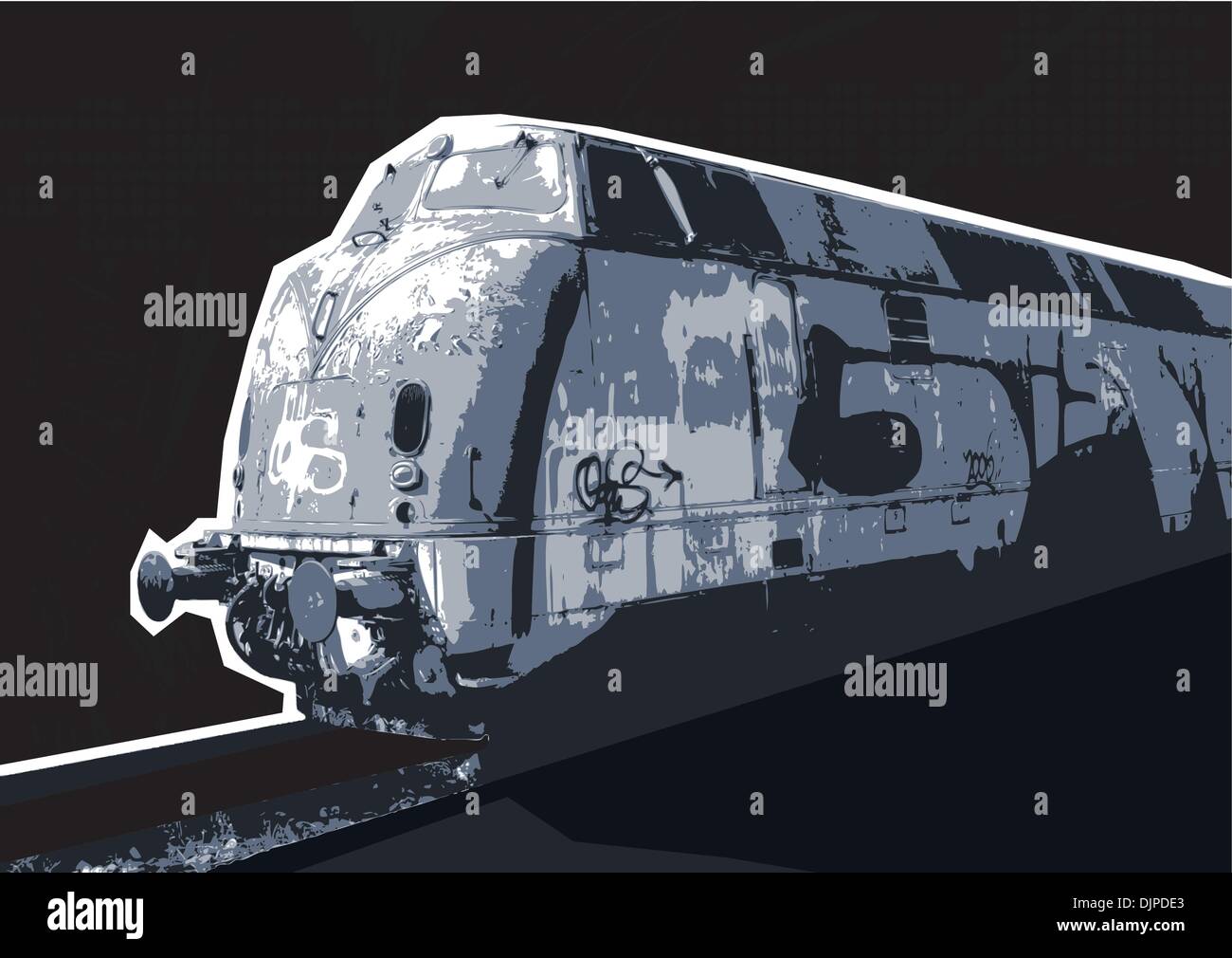 Train dark Stock Vector Images - Alamy